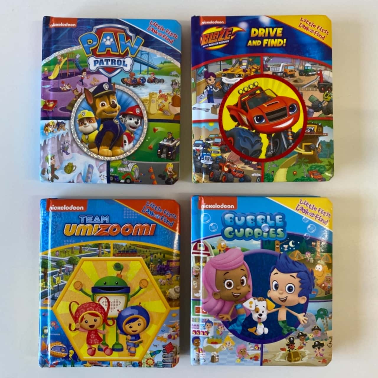 Nickelodeon 4 Set Of Toddler Little First Look & Find Board Books(s)