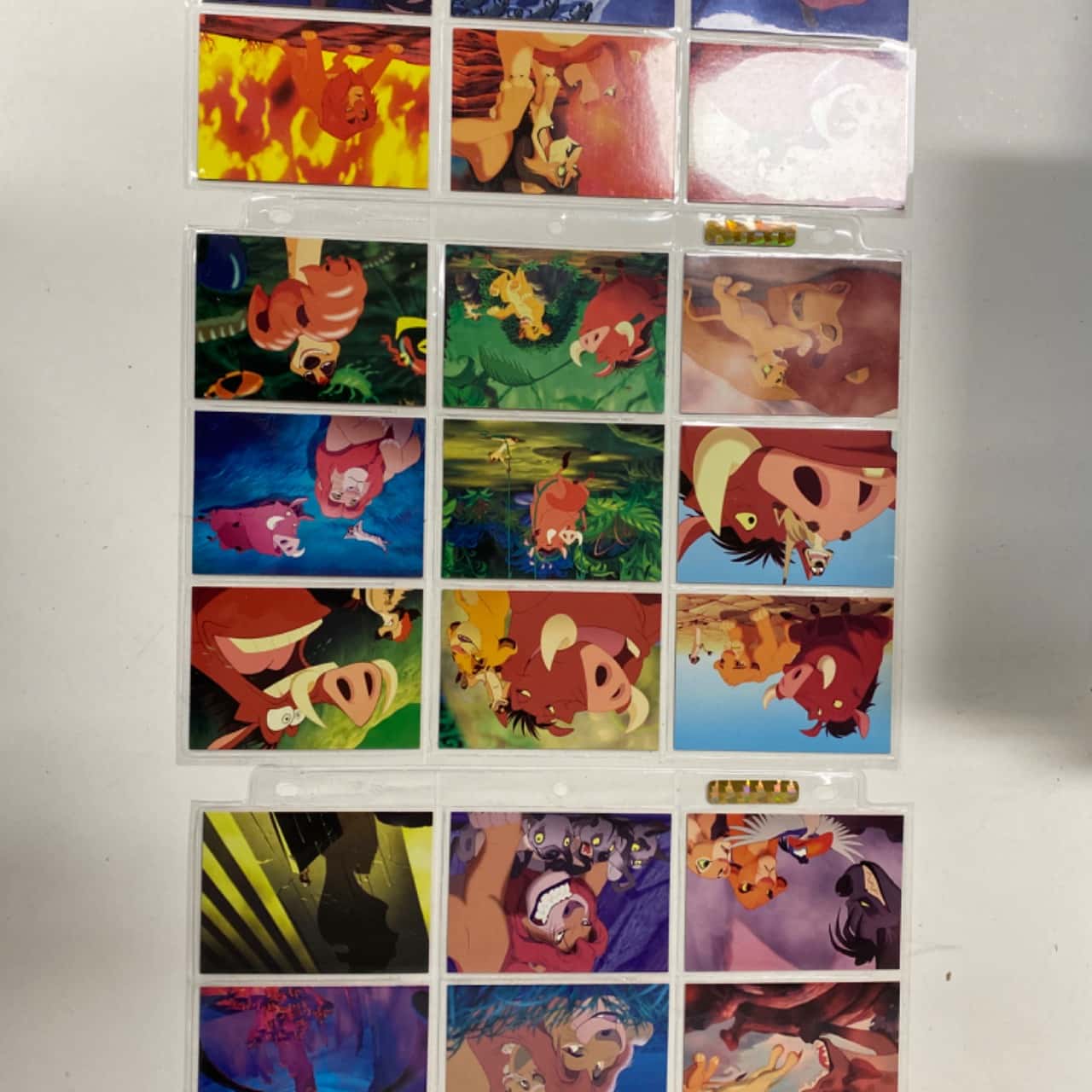 The lion king trading cards