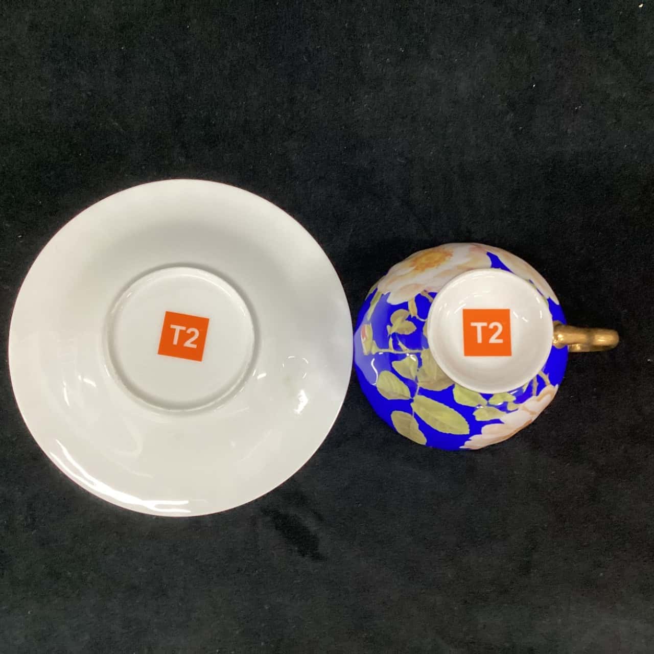 T2 Paper Rose Teacup and Saucer