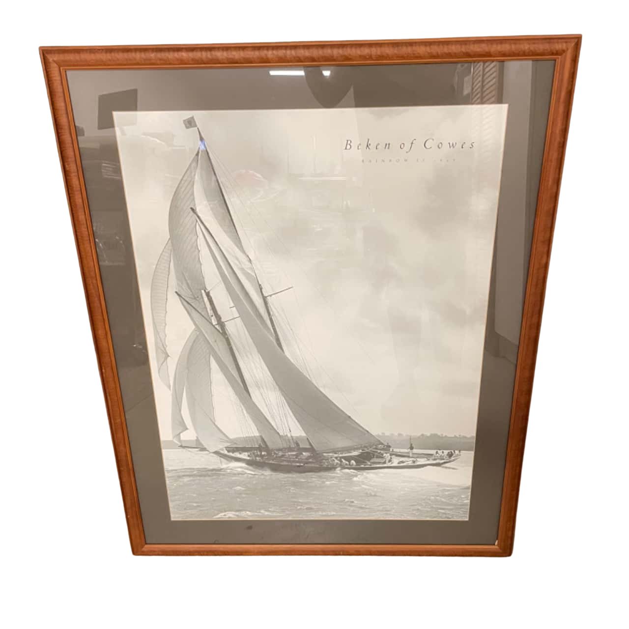 Framed Art, Beken of Cowes Rainbow II 1898 by Etan Allen Beken, Large ...