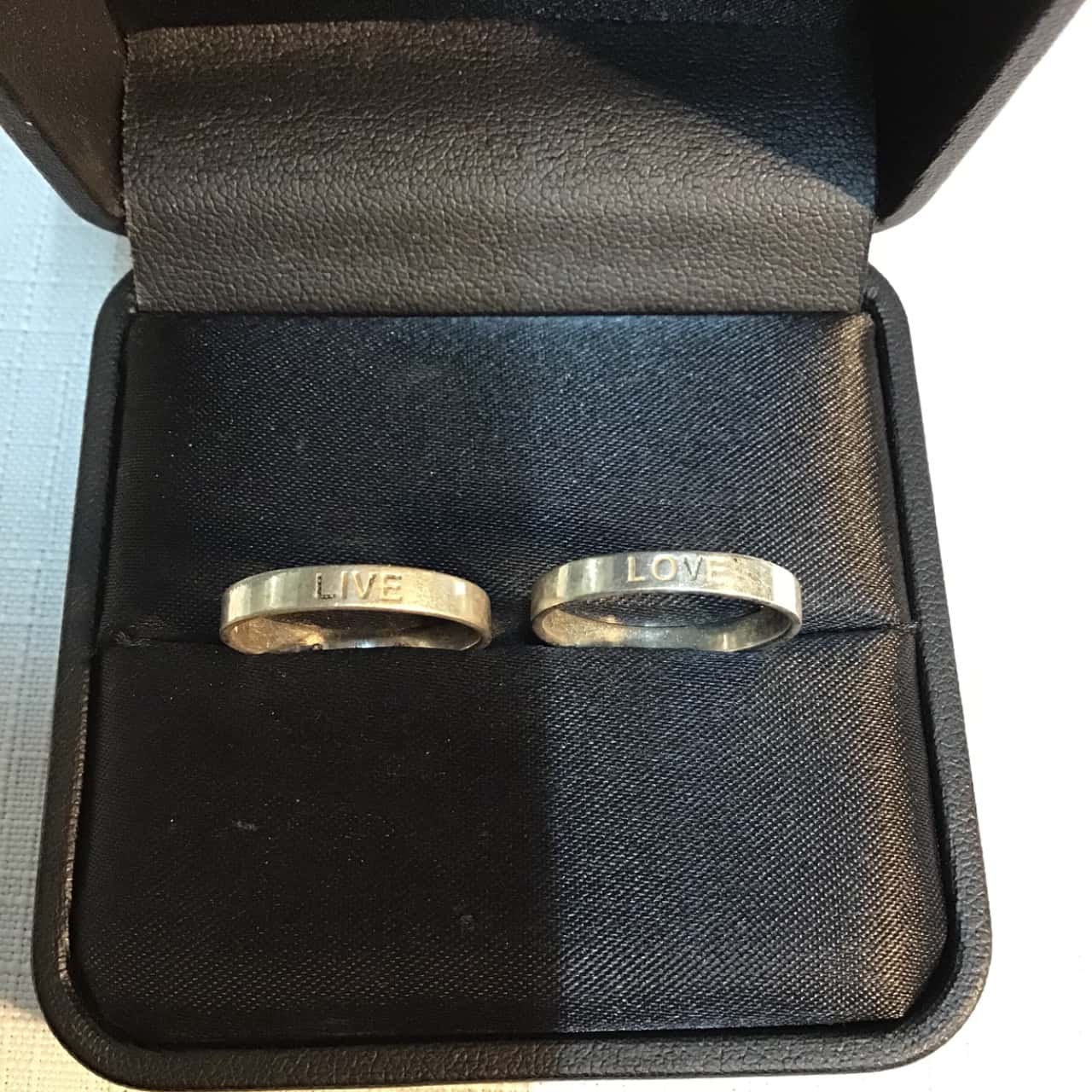 Womens set Lover & Live Rings S/Silver (s)