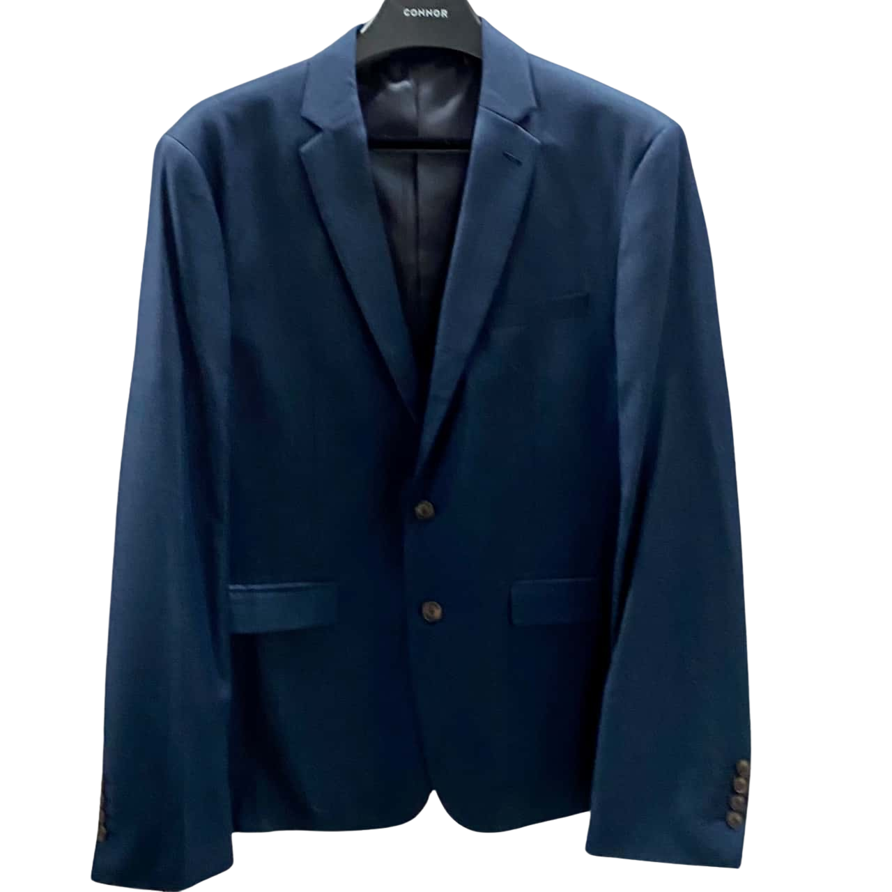 Connor Mens Two Piece suit Size 48 Jacket Size 36 Pants Navy Blue (s)