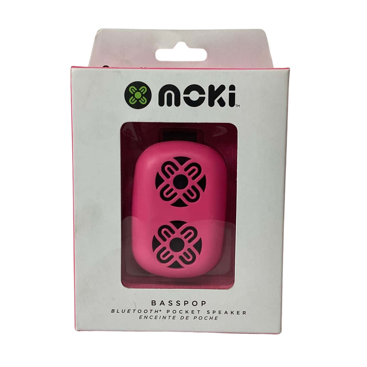 MOKI Basspop Bluetooth pocket speaker (Pink)