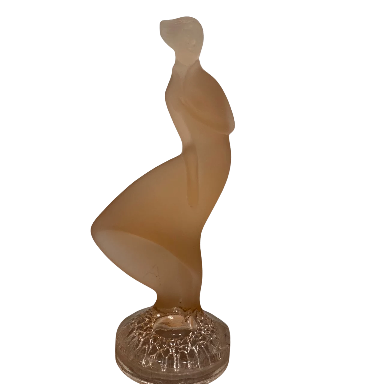 Vintage Art Glass Sculpture ‘Lady In The Wind’