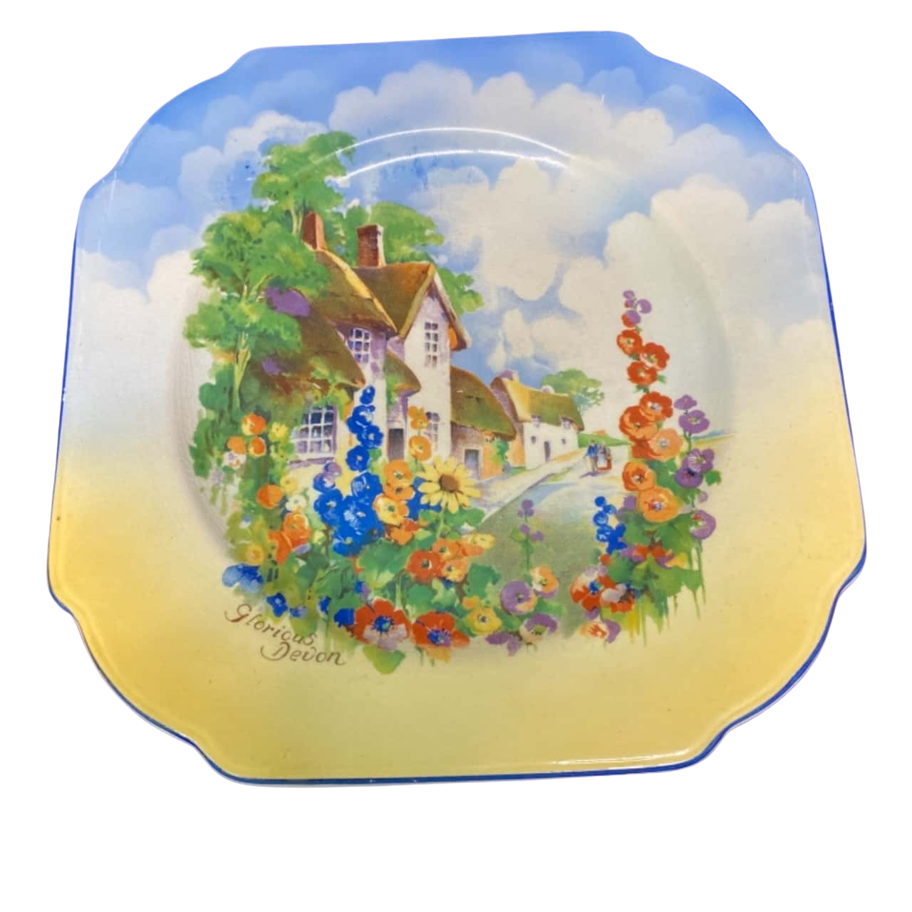 Falcon ware England-Glorious Devon plate(s)