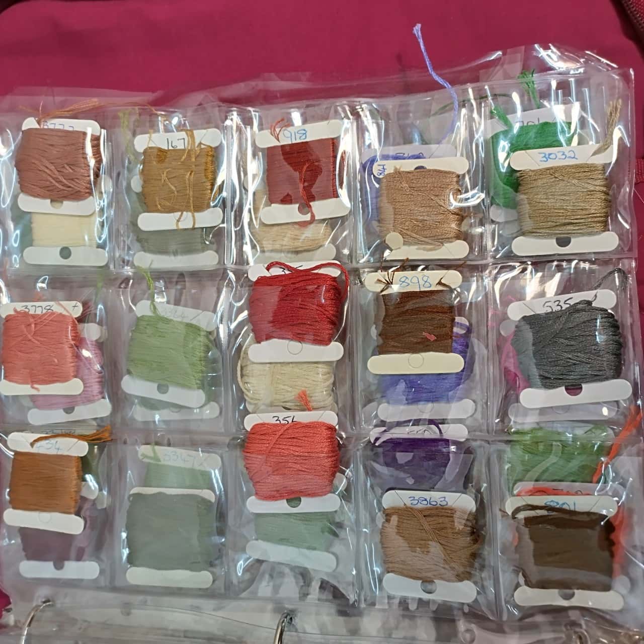 2x Thread Cases With 106 Cards of DMC Thread (s)