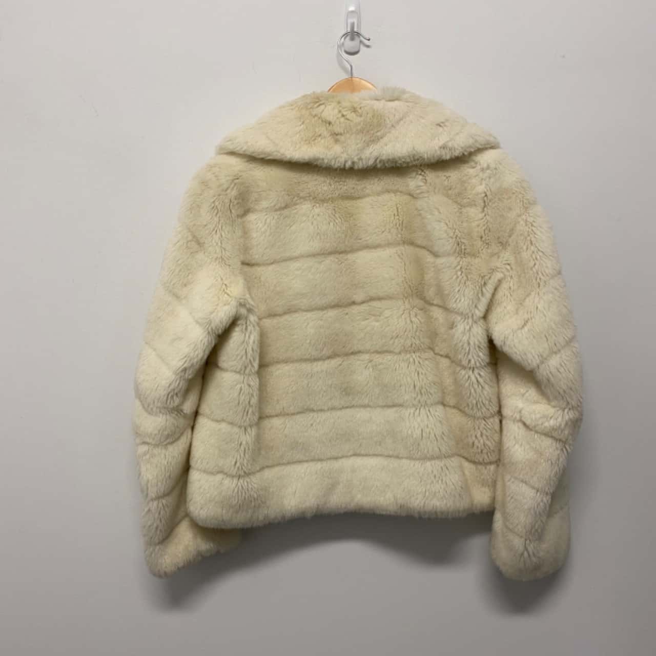 Vintage Genuine GIRMES Womens Size 14 Fur / Winter Coat Cream (s)