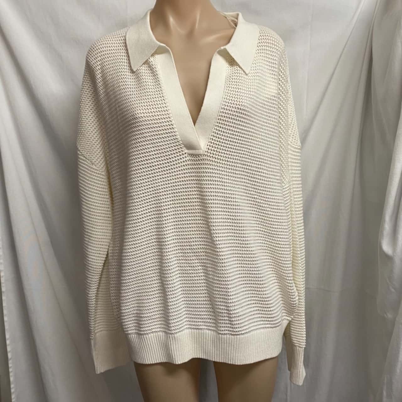 BNWT Lorna Jane Womens Size L White Net Long Sleeve(s)