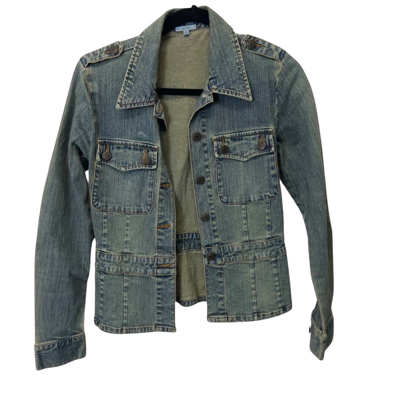 Oasis Womens Size 10 Denim Jacket Blue (s)