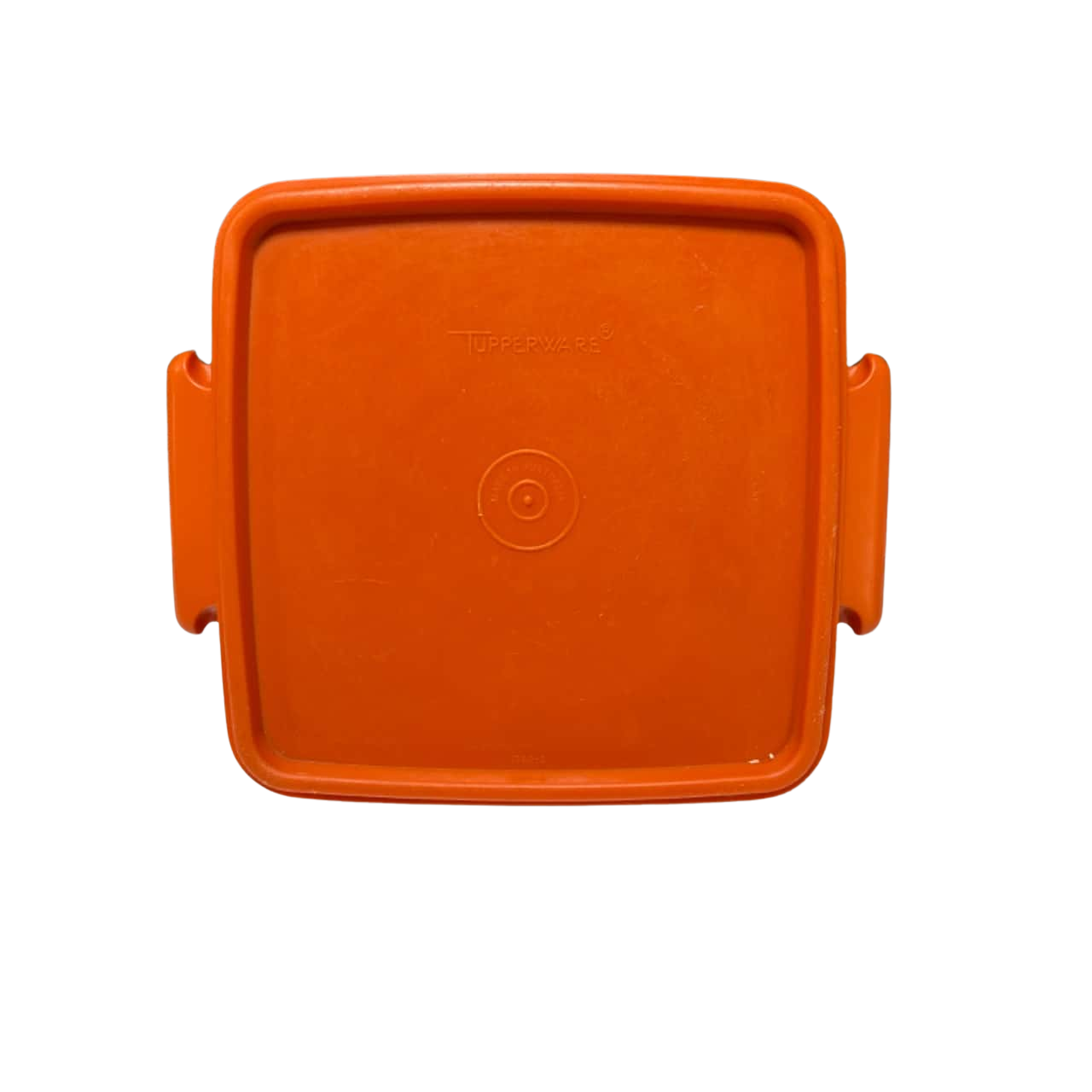 Orange Tupperware sandwich holder