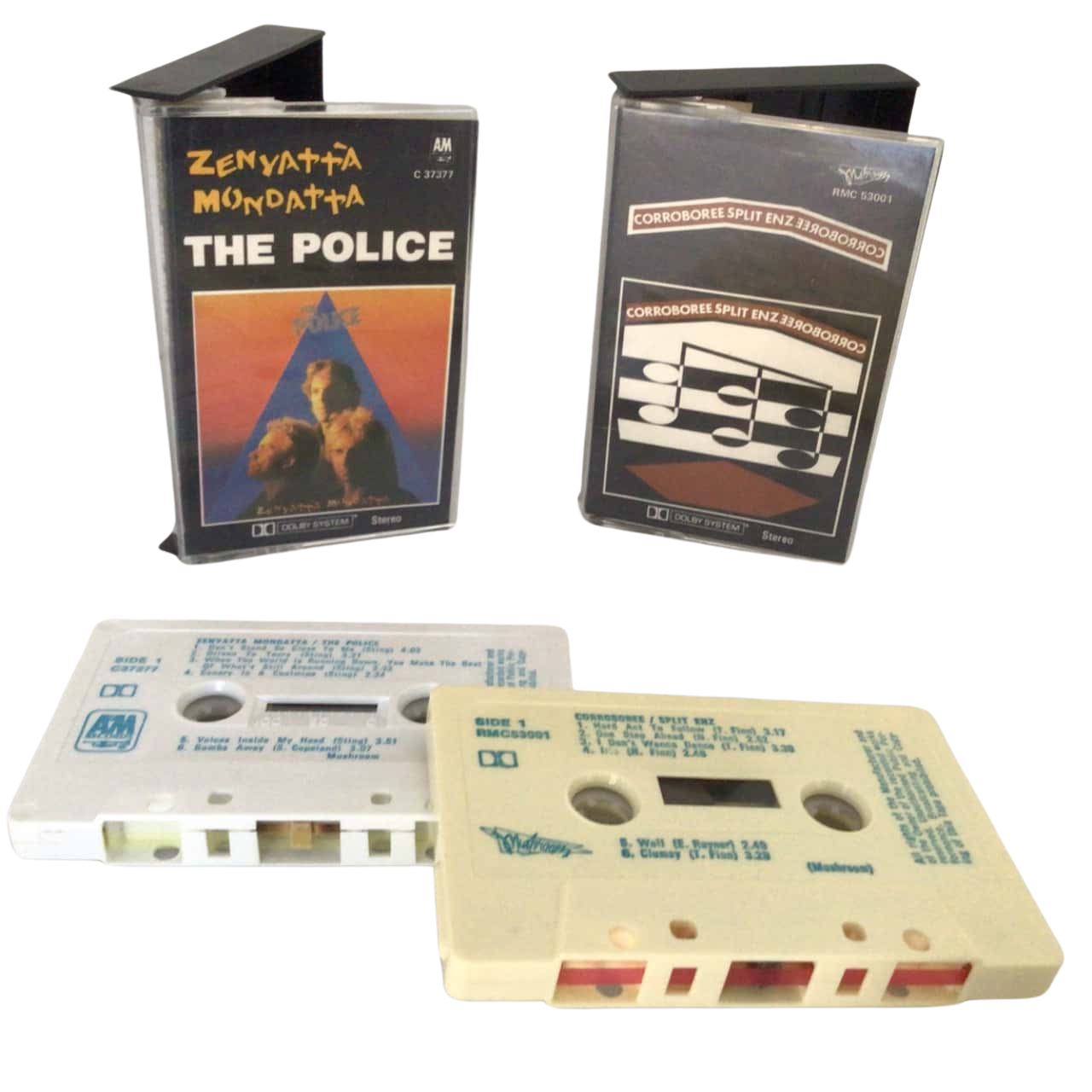 1980s Music Classic Cassettes Split Enz Corroberee & The Police ...