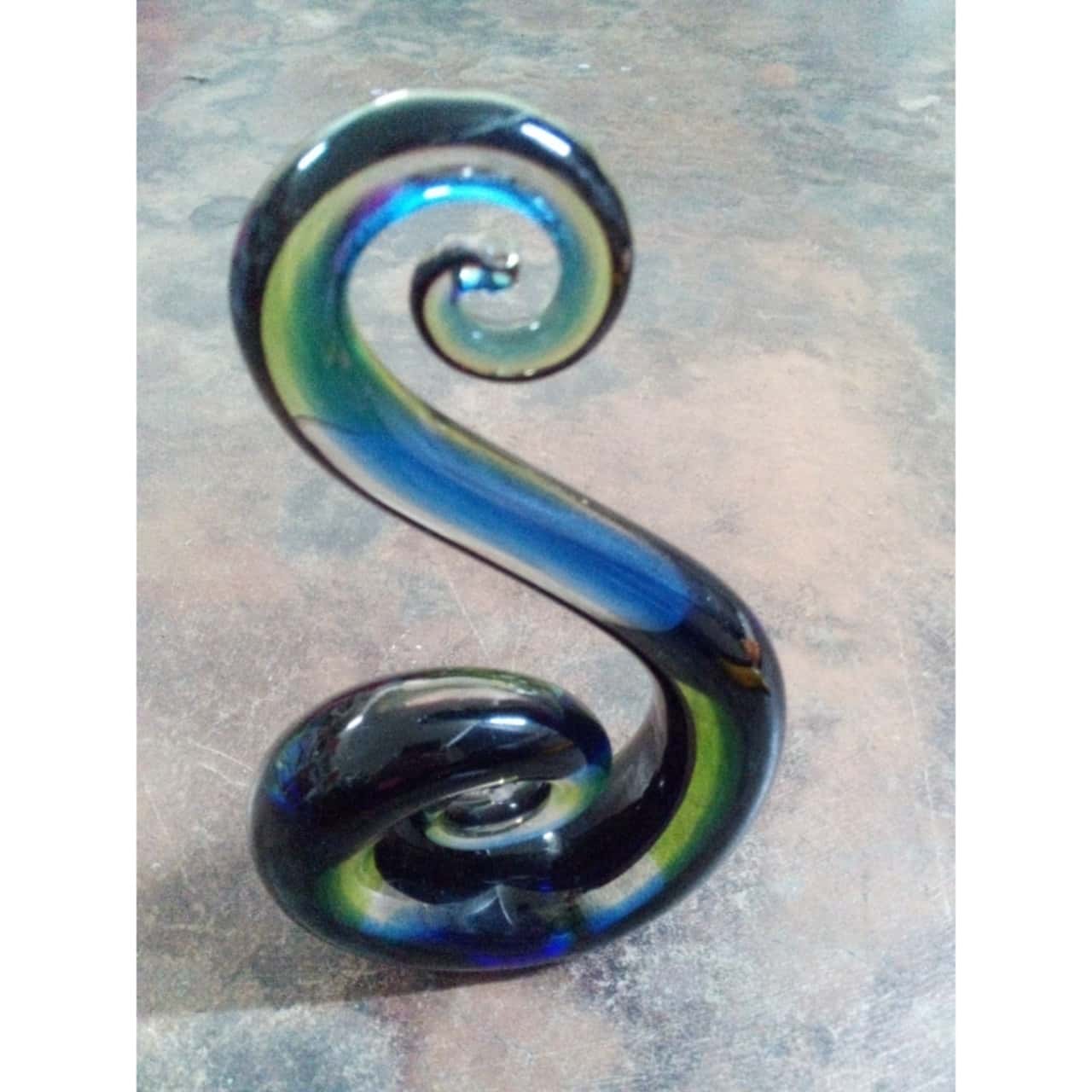 Beautiful Blue Green Glass Swirl Koru?