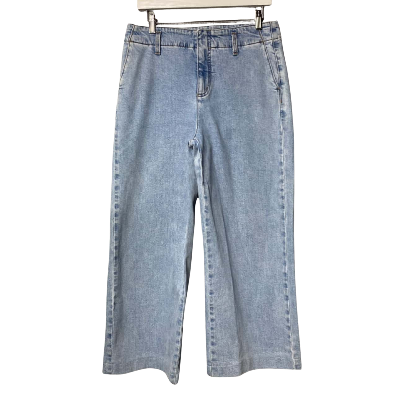 Women’s Country Road Size 12 Blue High-Waisted Straight Wide Leg Jeans ...