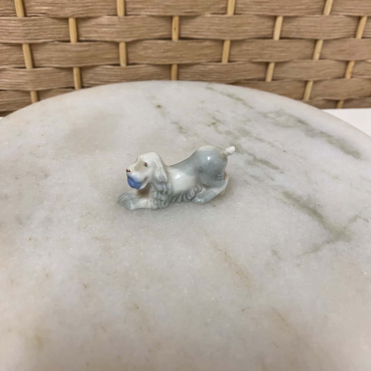 ***Reduced*** Vintage 1953 Wade Whimsie Spaniel with Ball Ceramic ...