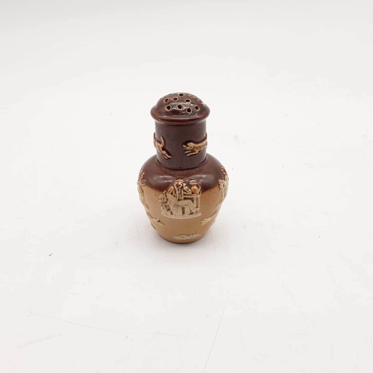 Antique Royal Doulton Lambeth Stoneware Salt Shaker
