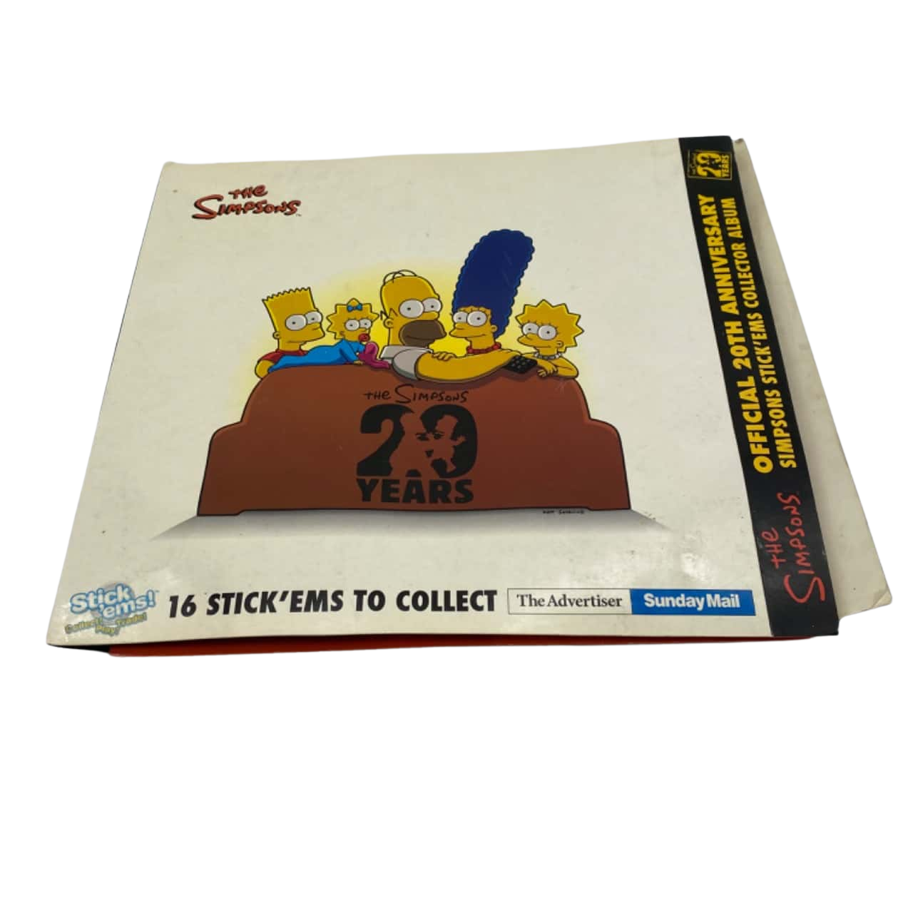 SIMPSONS 20th Anniversary ‘Stick ems’ Collectors Album
