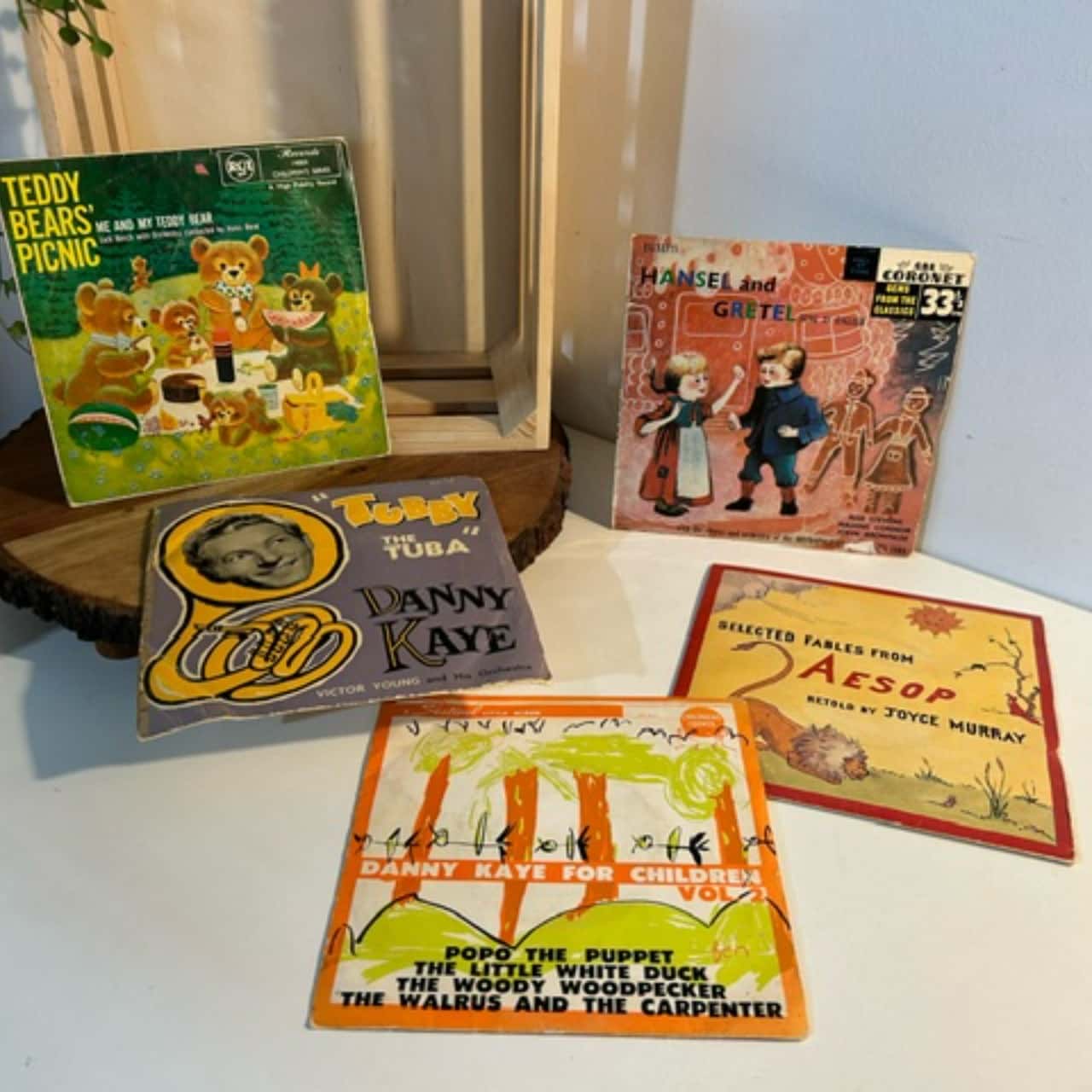 5 x childrens vinyls - Vintage