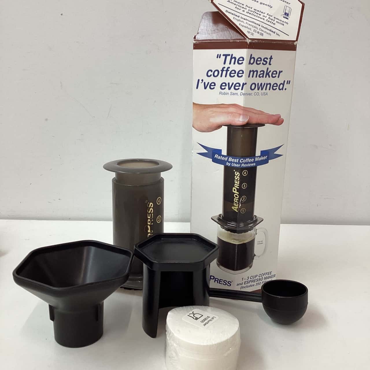 Aero press 1-3 cup coffee and espresso maker (s)