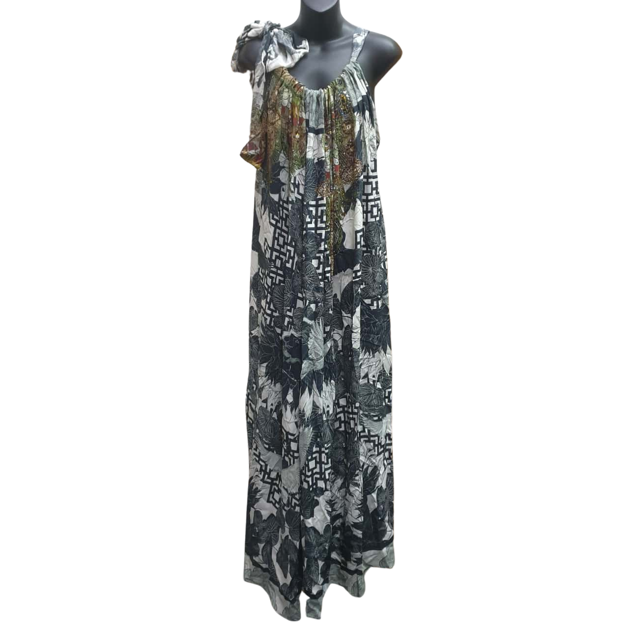 CAMILLA FRANKS 100% Silk Embellished Maxi Dress(s)