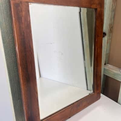 Antique Mirror / Timber farm/backing.