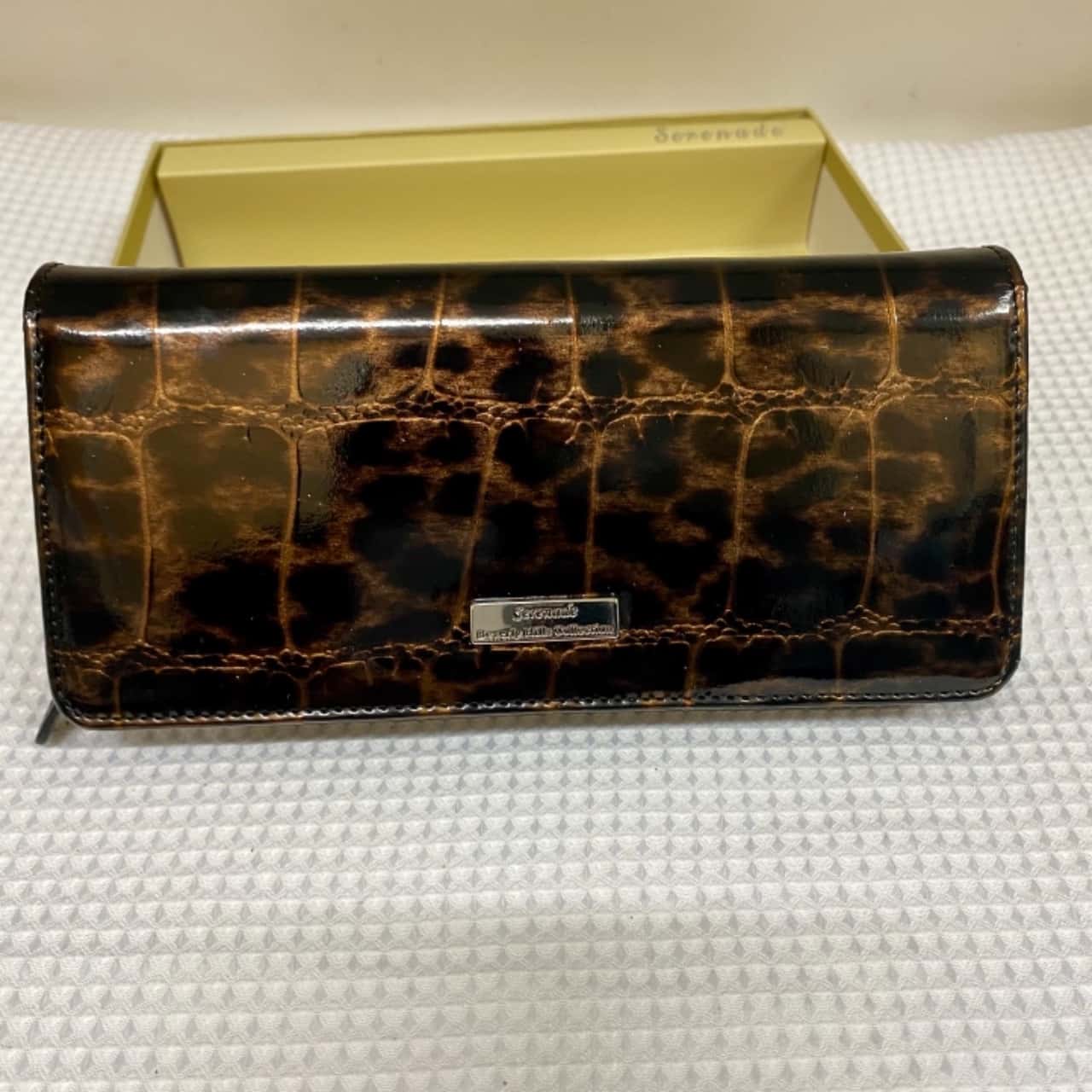 Serenade Womens Leather Purse Animal print / Black / Brown (s)