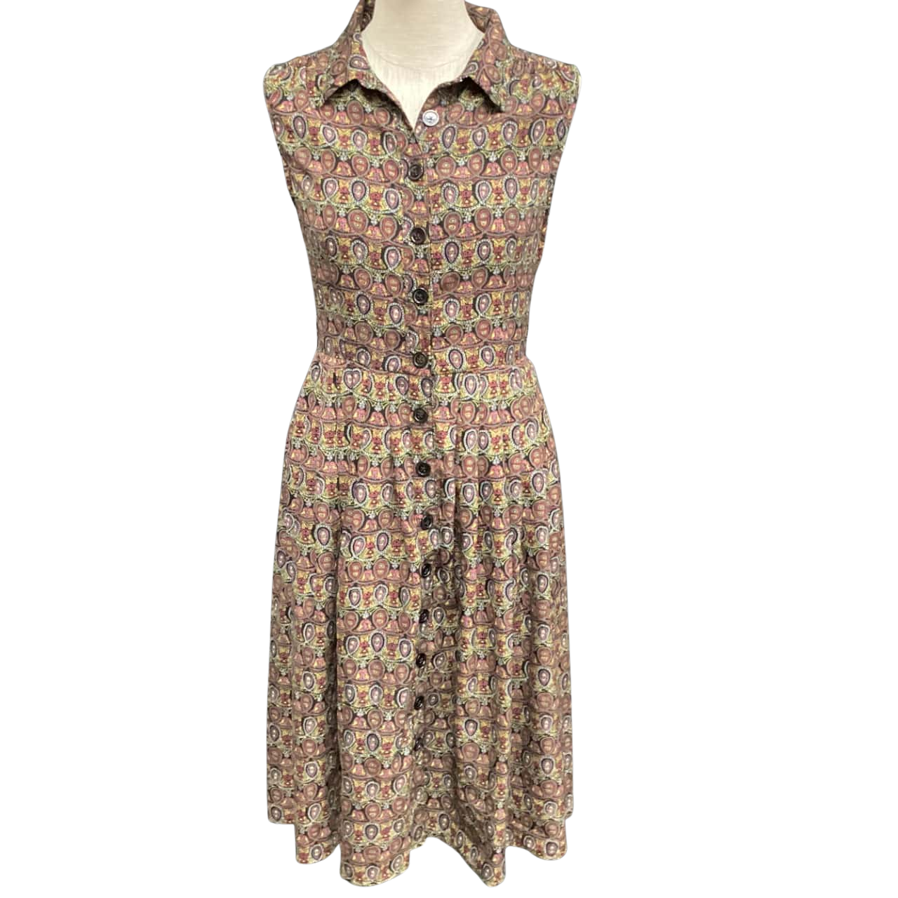 Princess Highway Size 8 Sleeveless Dress Black / Pattern (s)