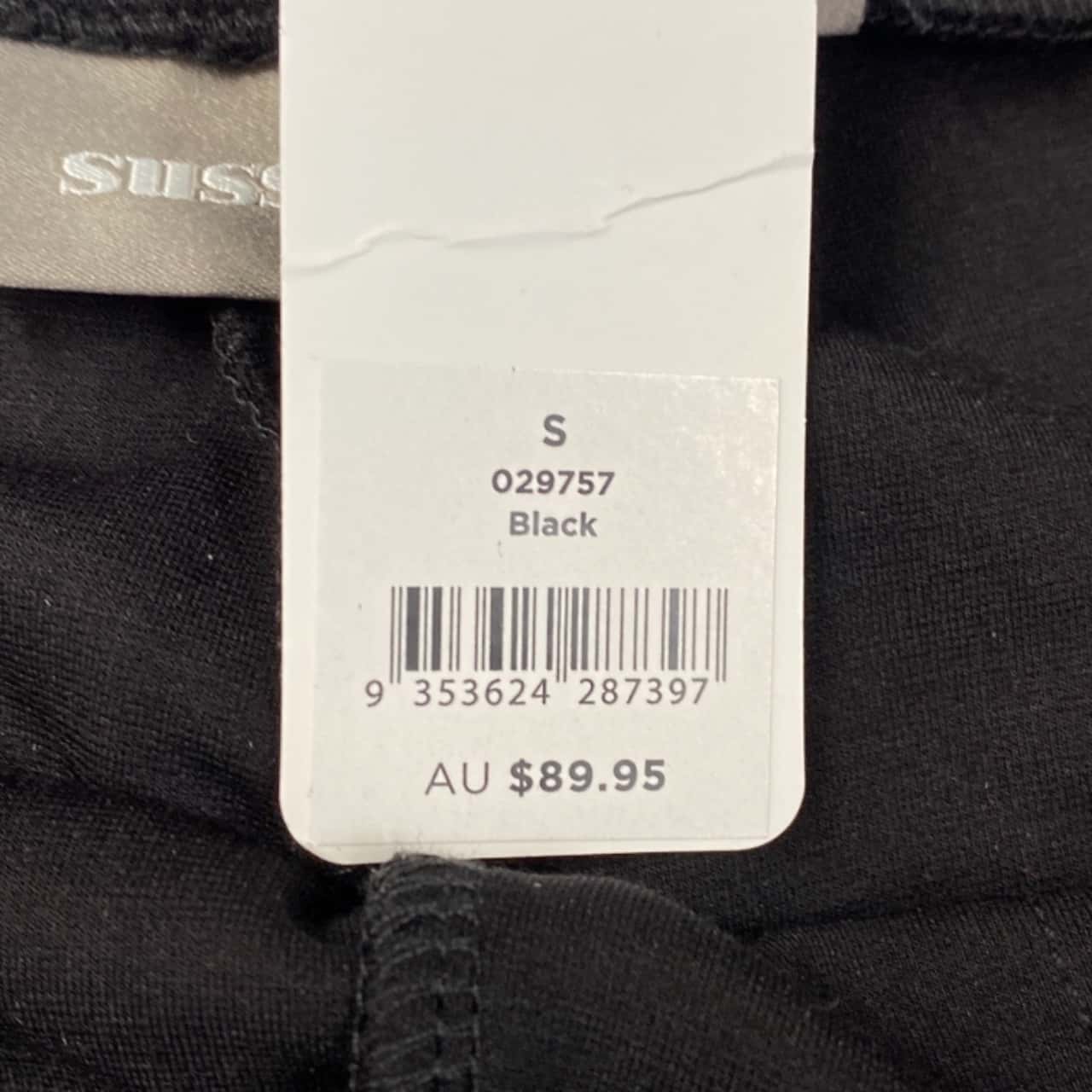 Sussan Women's Size S Wide Leg 7/8 Black Pants - New With Tags(s)