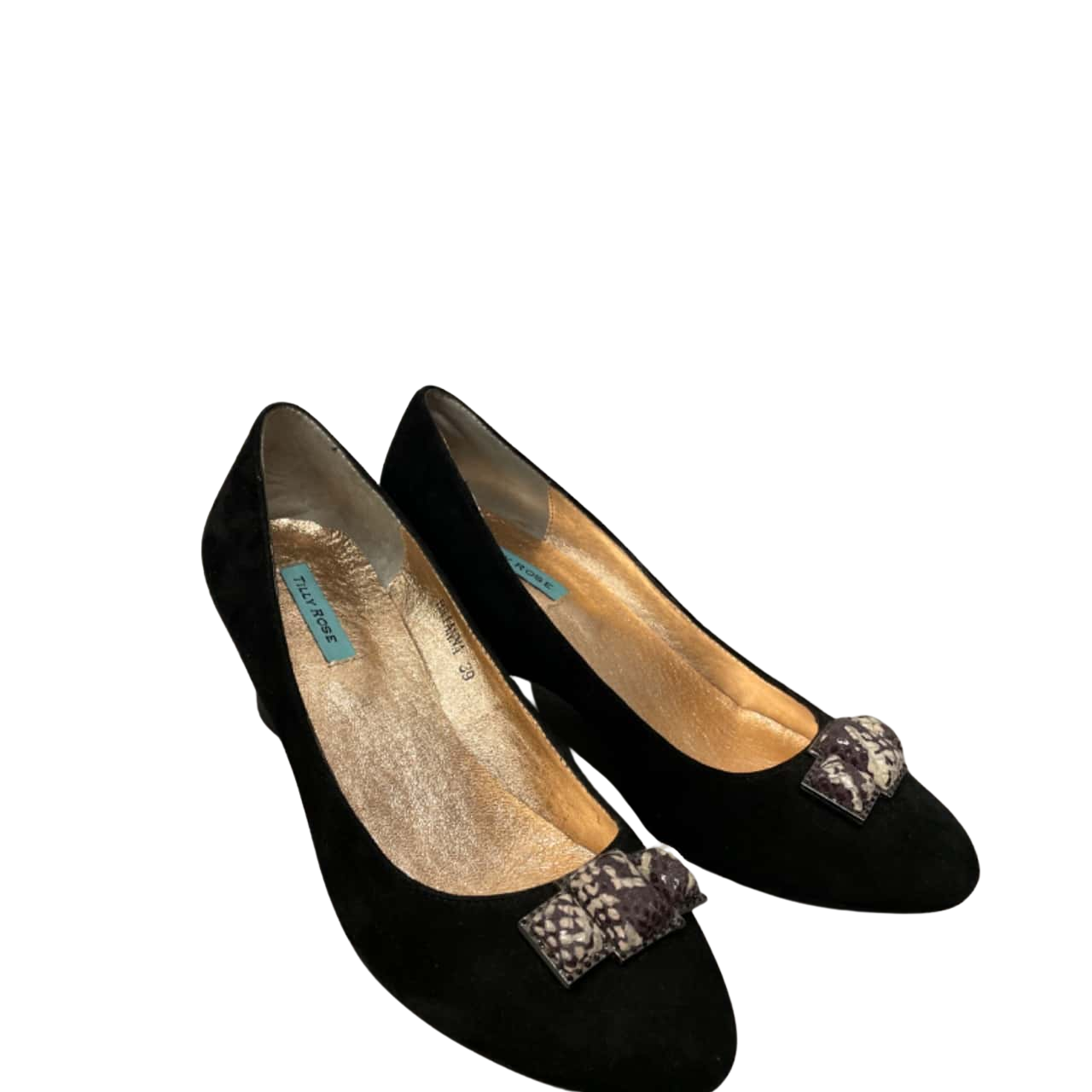 Tilly Rose Womens Size 39 Black Shoes(s)
