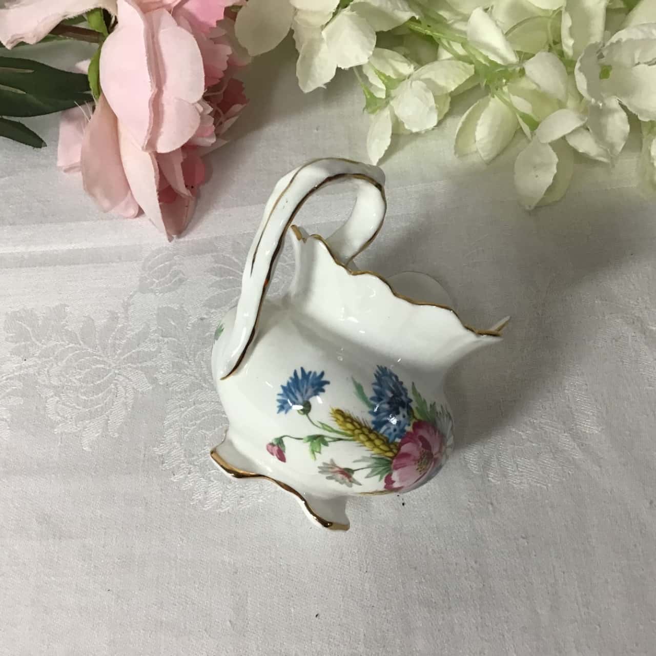 *REDUCED* Vintage Aynsley Floral Pattern Small Bone China Jug(s) - Used ...