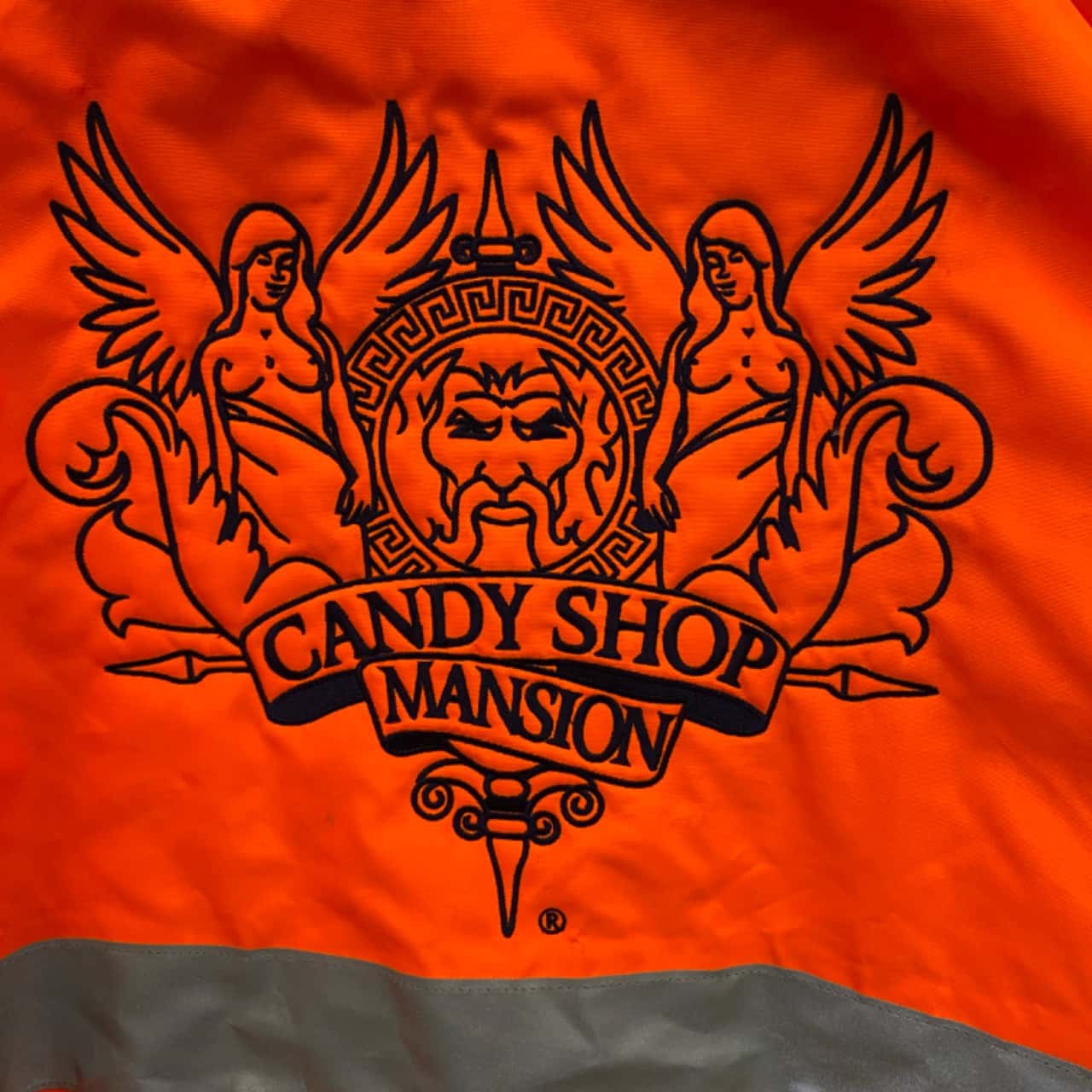 Mens Candy Shop Mansion Hivis Front Zipper Jacket
