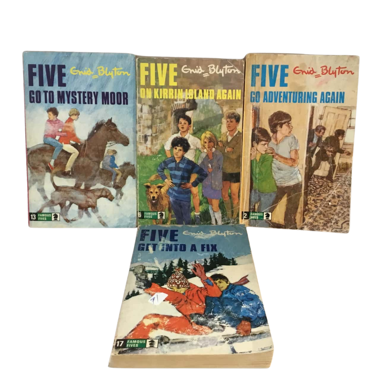 Vintage Enid Blyton Five x 4 Books as pictured