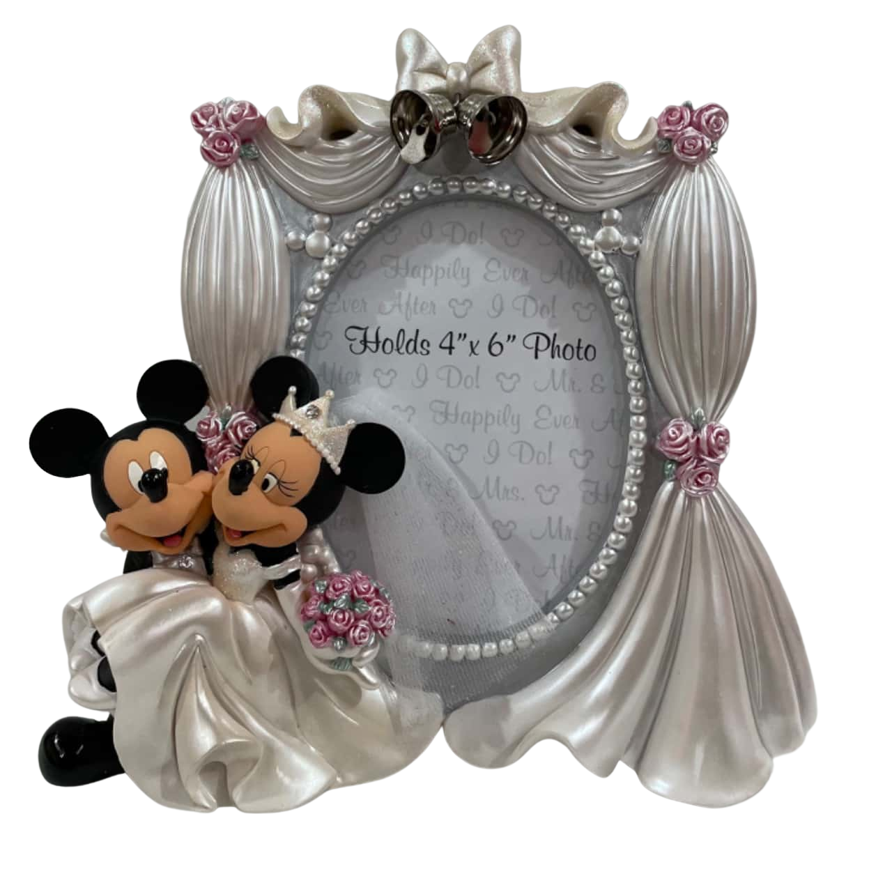 Mickey And Minnie Wedding Frame 22cm