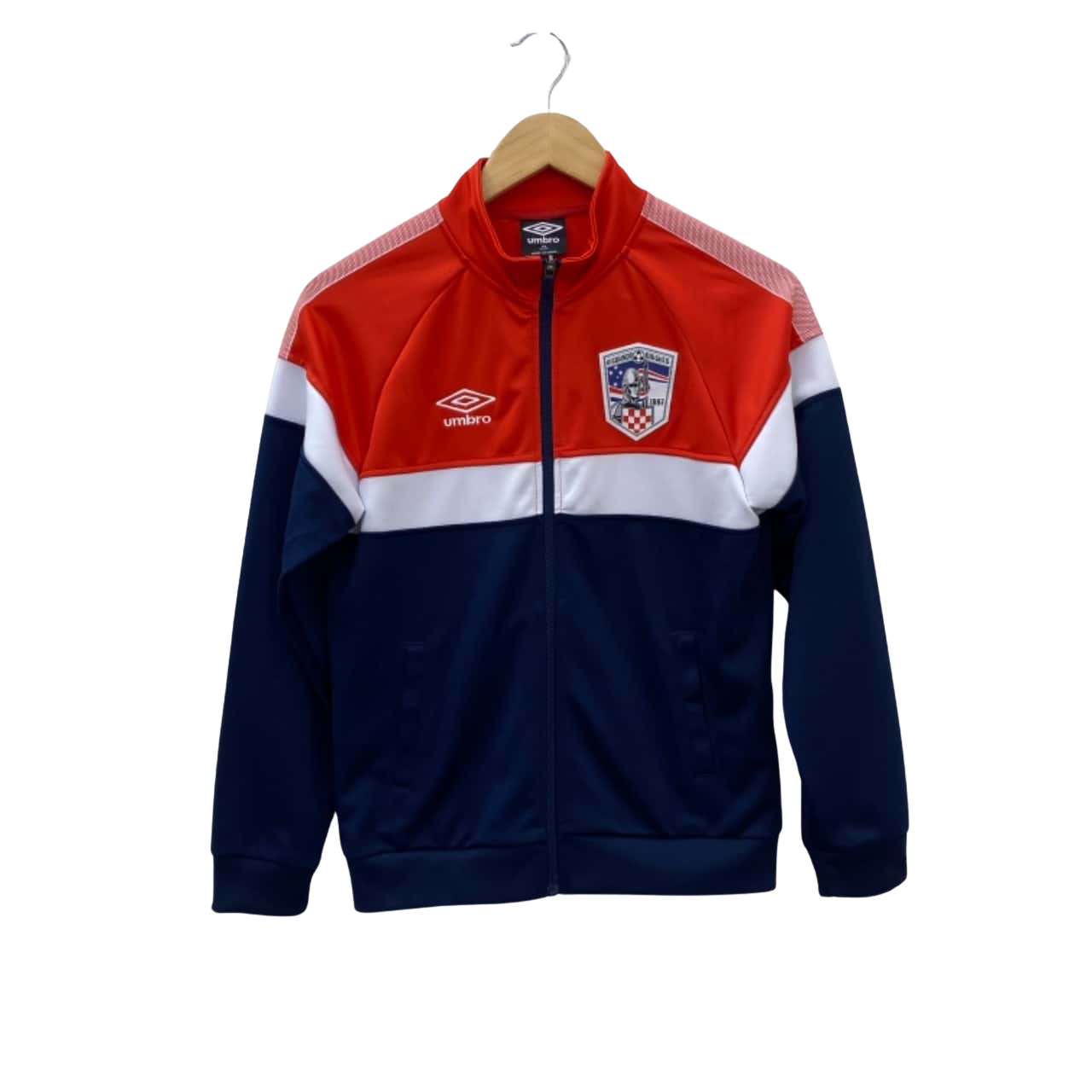 Umbro Kids Size 12 Jacket Navy Blue / Red / White (s)