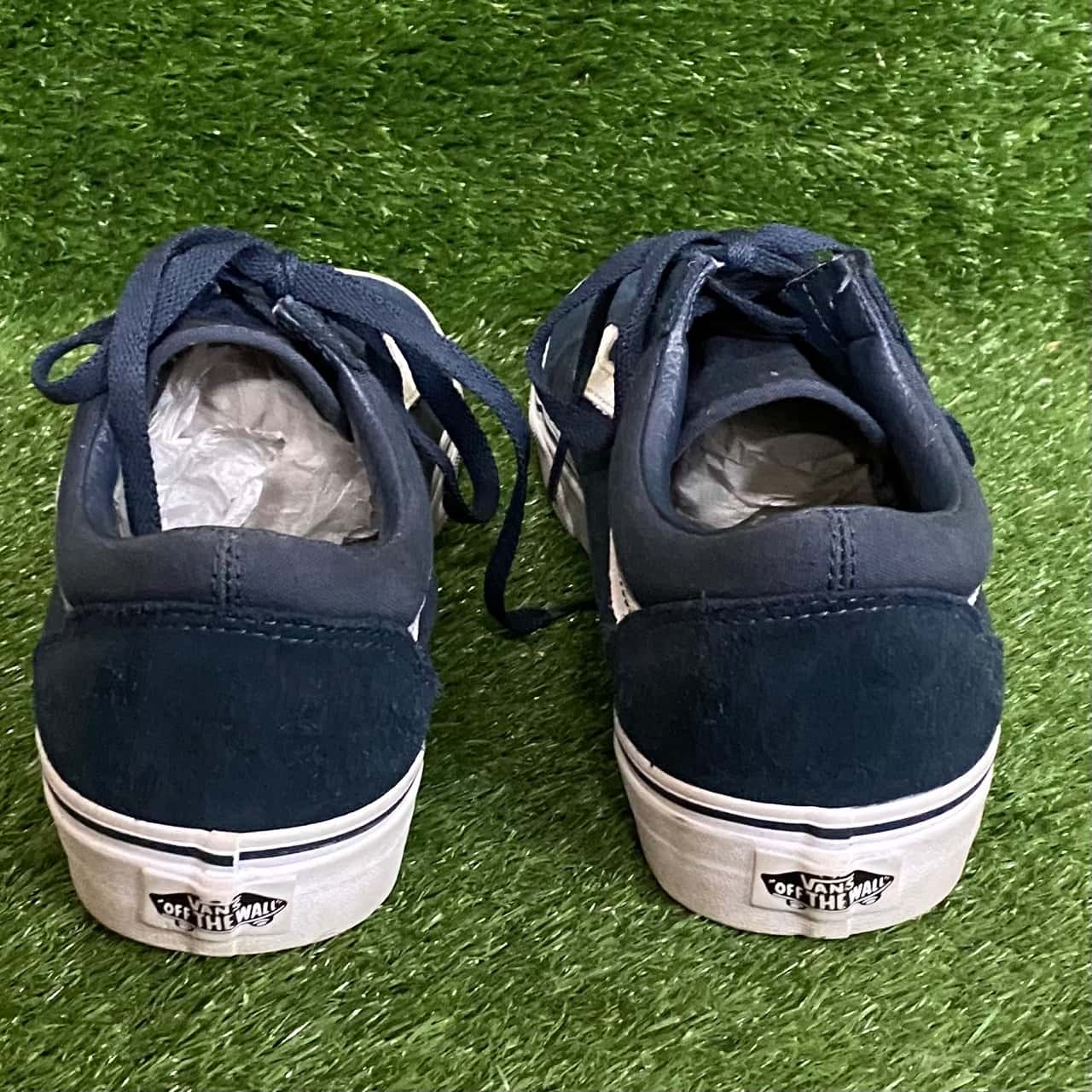 Vans Navy Blue & White Sneakers Size 10 US(s)