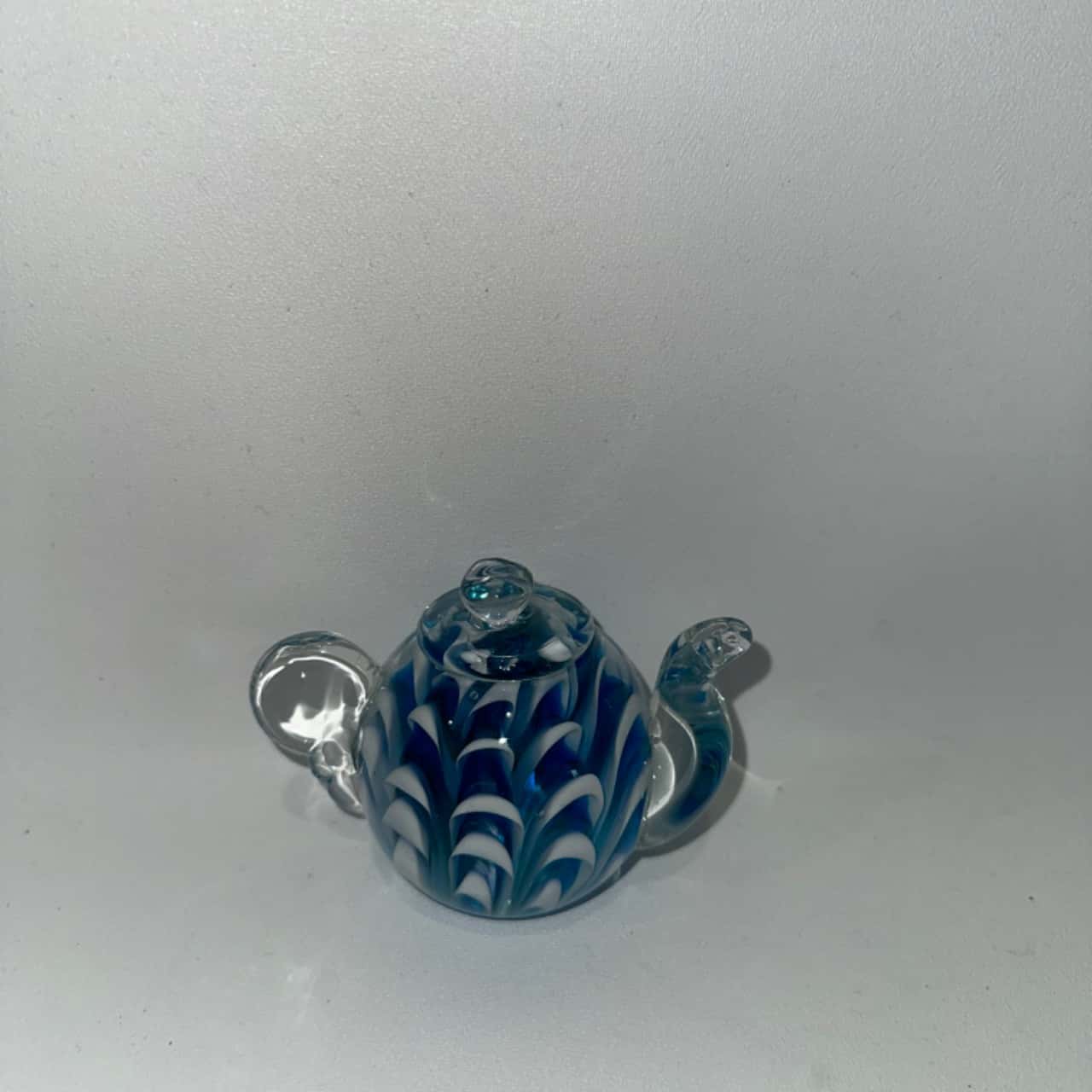 Art Glass Teapot Paperweight Porcelain (s)