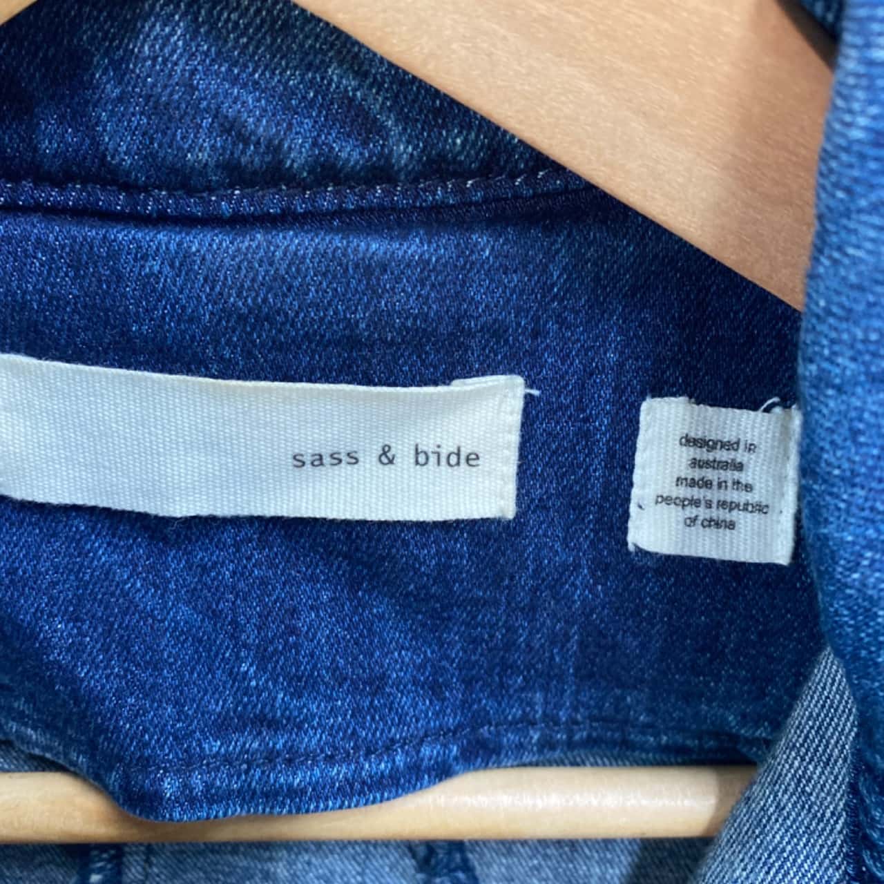 Sass & Bide Womens Size 36 Blue Denim Zip Jacket(s)