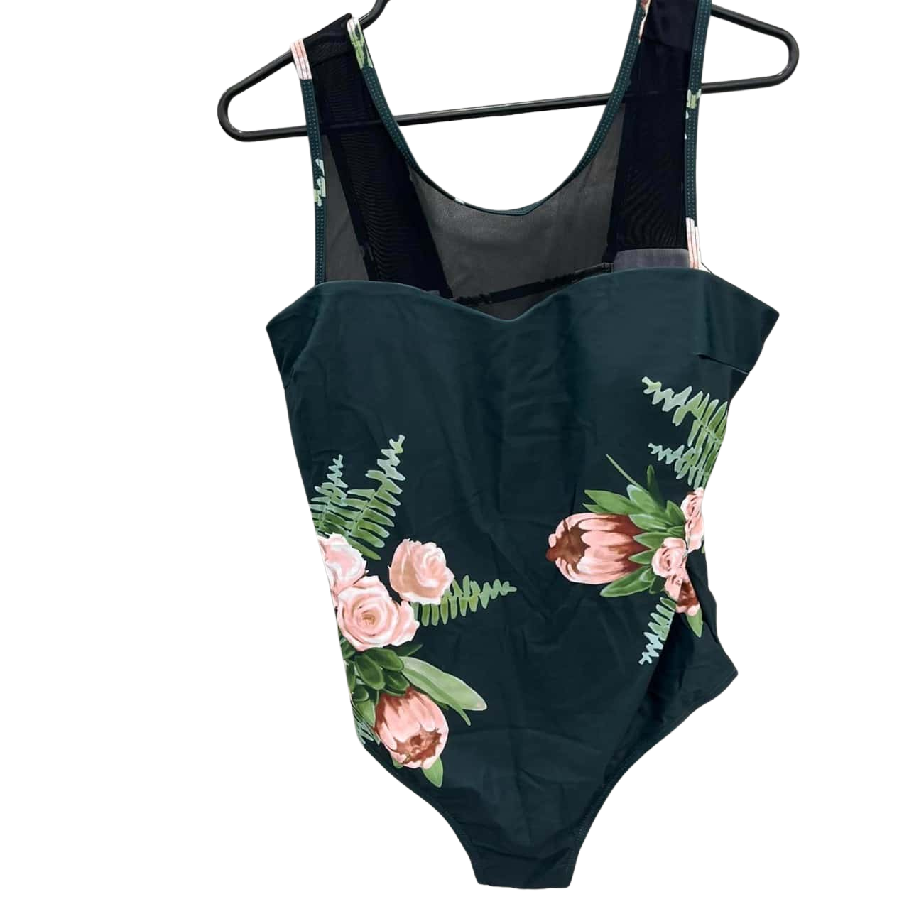 Womens Size L Green Floral Swimsuit NEW(s)
