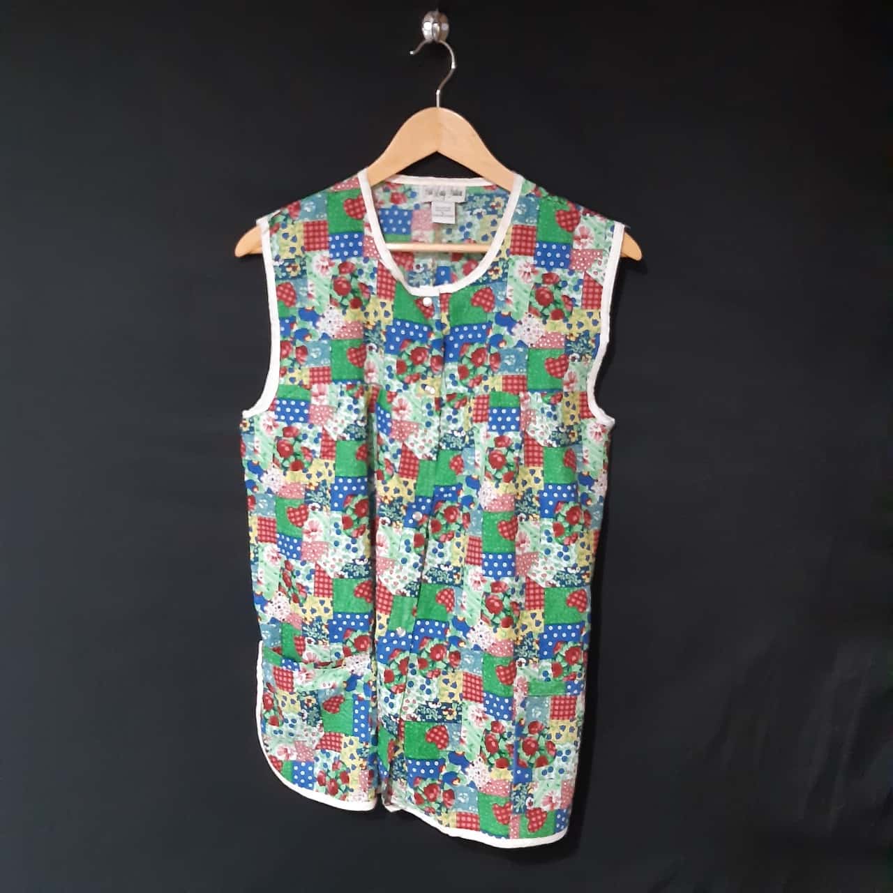 Vintage First Lady Fashions Baking Smock Women,s Size L(s)