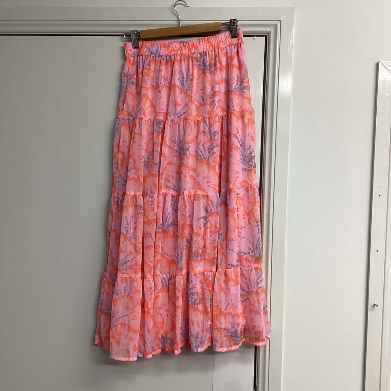 Vero Moda Womens Size XS Ankle Length Blue / Floral / Orange / Pink (s)