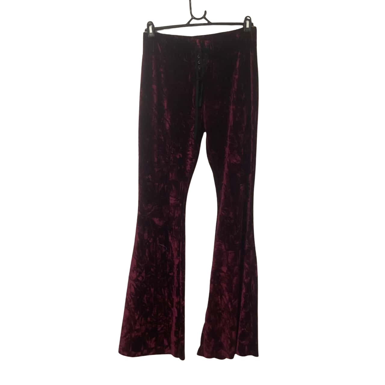 Women’s Killstar Size XL Flared Pants Maroon (s)