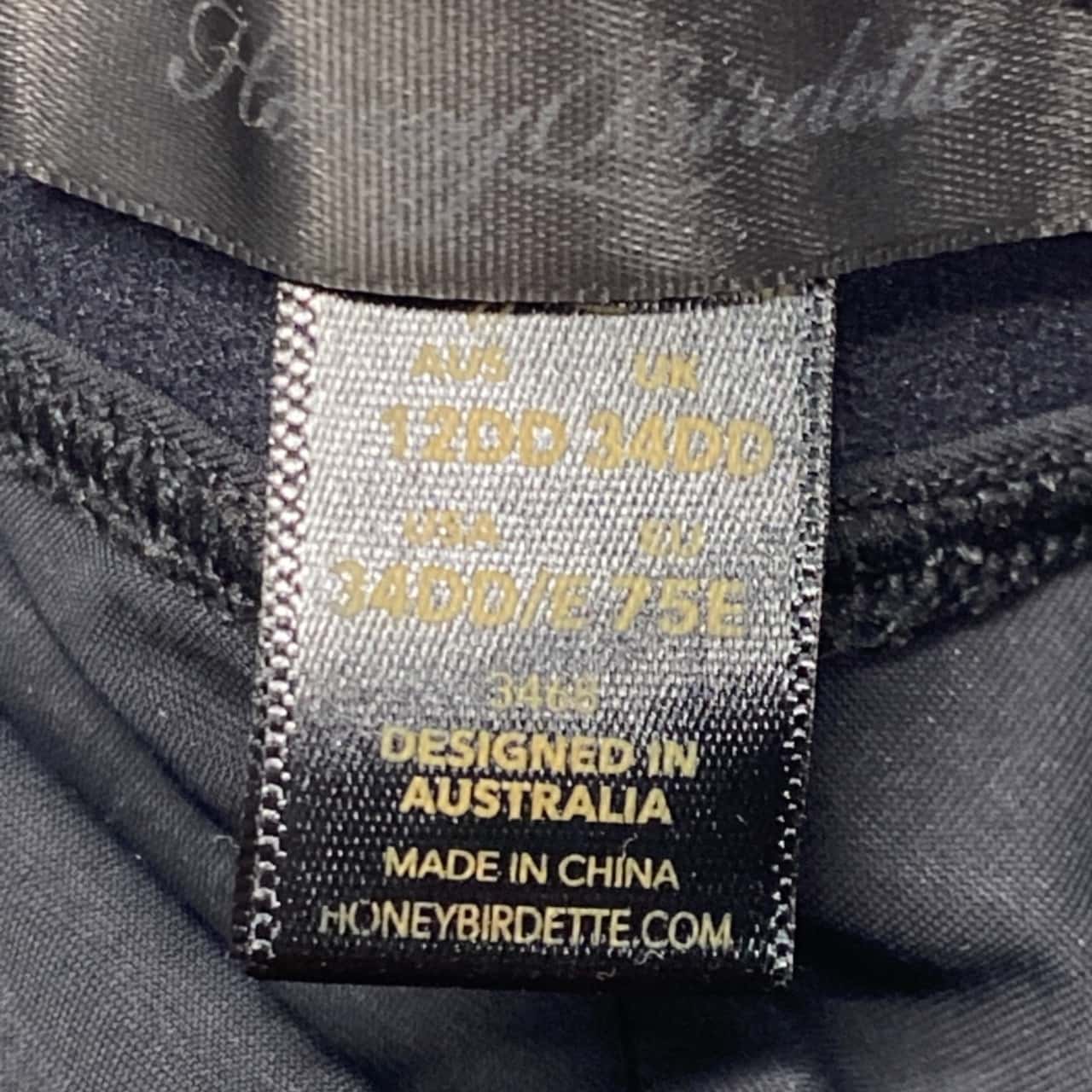 Honey Birdette Size 12 DD Black play suit (s)