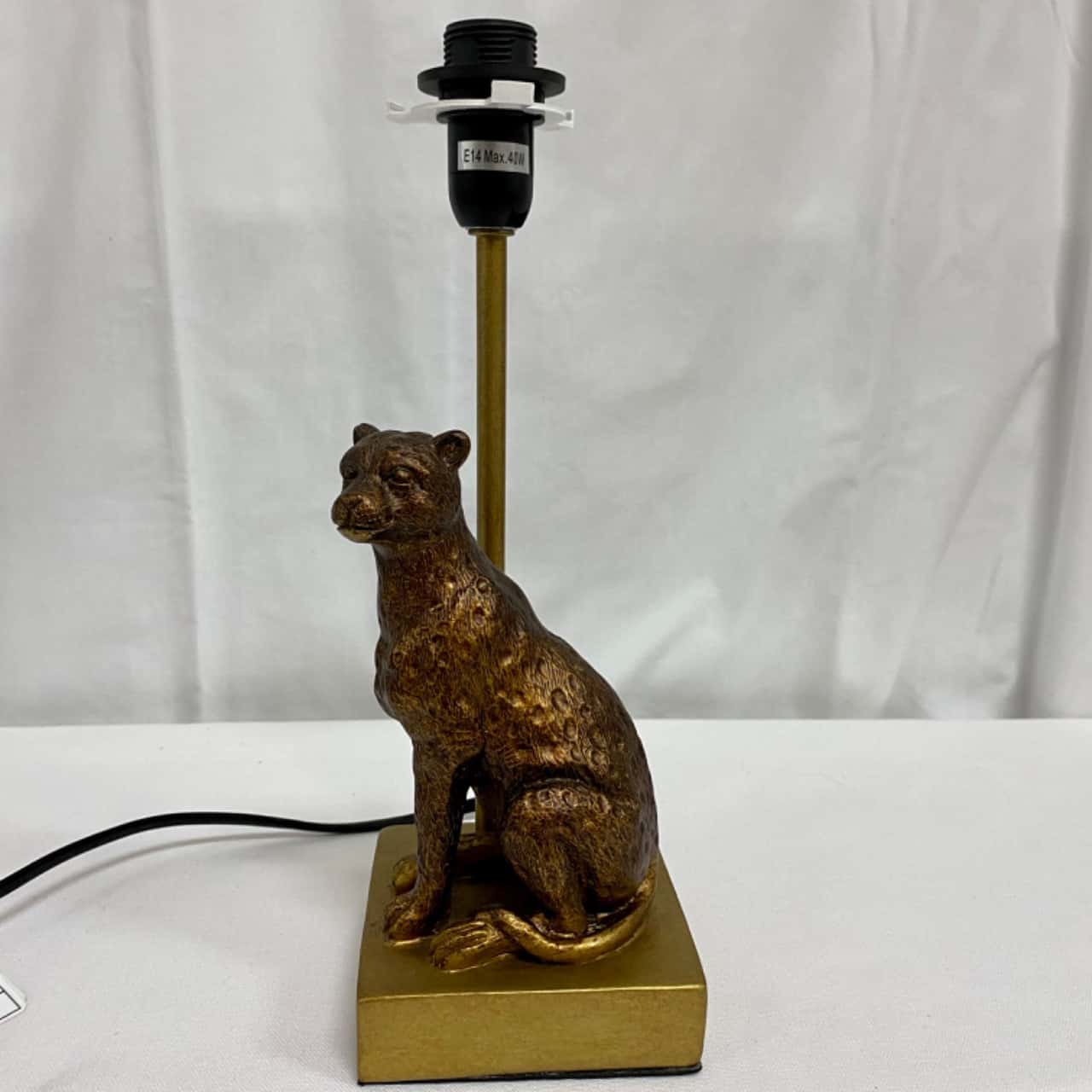 Stunning Leopard Lamp (No Shade) 30cm High (s)