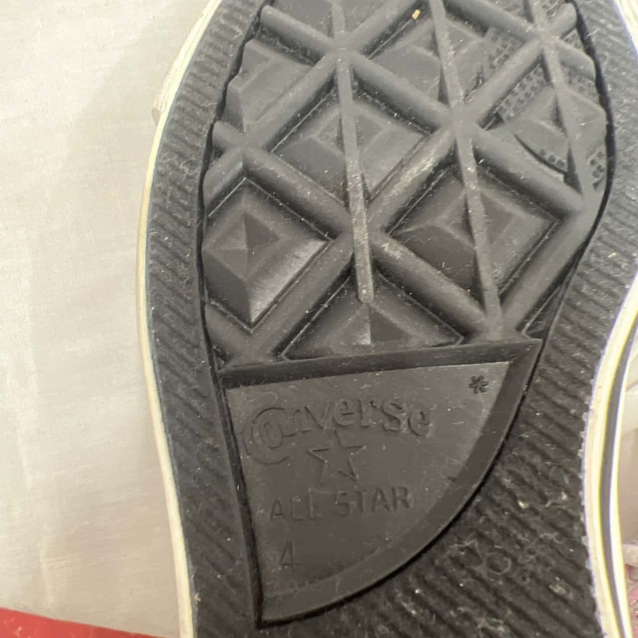 Converse Allstar Womens Size 4 Purple/Grey Shoes