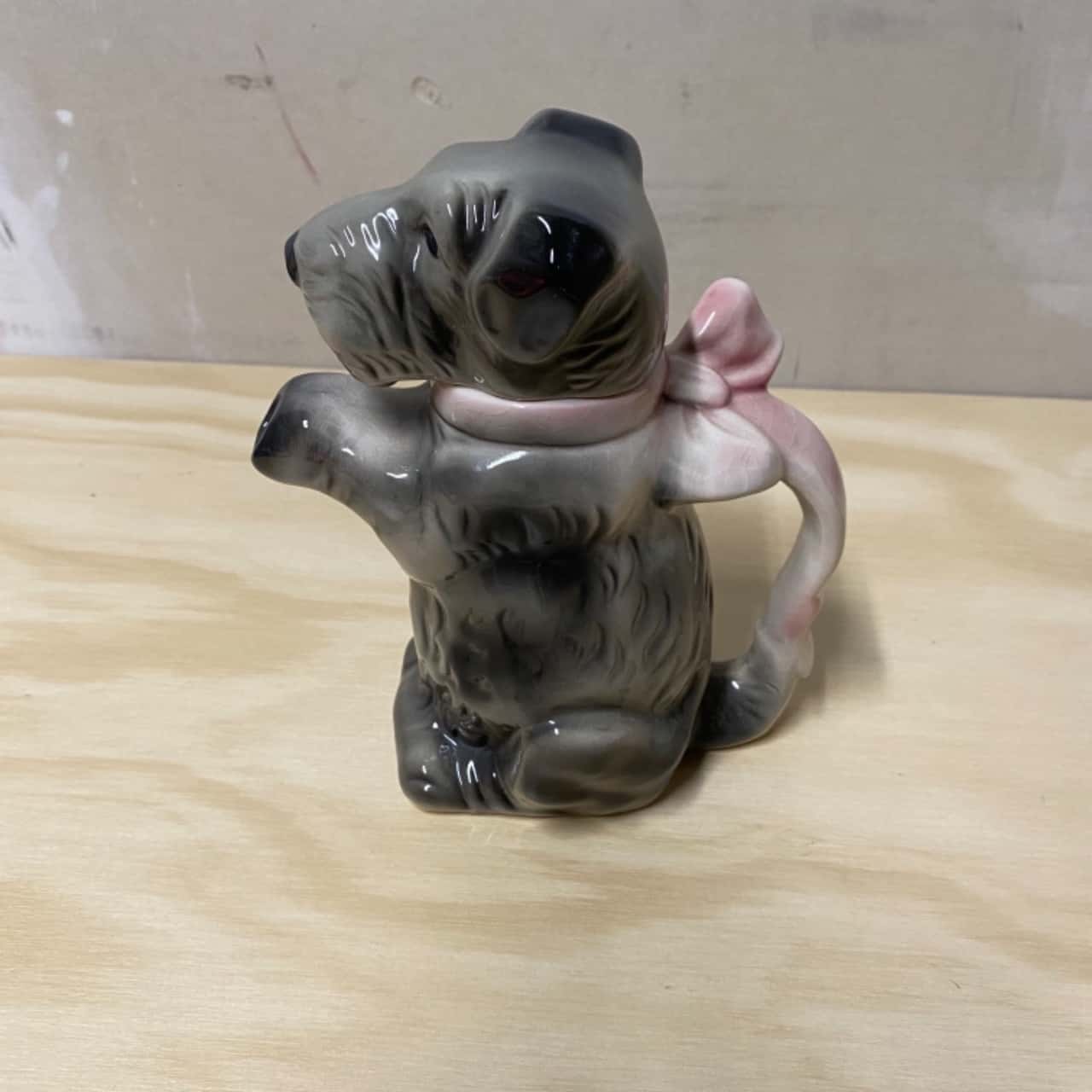 Antique Ceramic Tea Pot Begging Dog Motif(s)