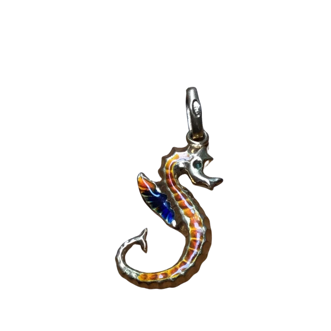 Gold Toned Colourful Seahorse Pendant(s)