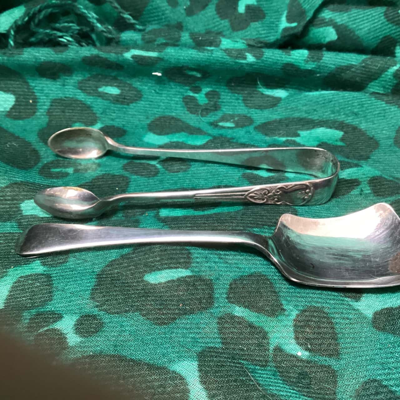 Vintage Sugar Tongs and Spoon