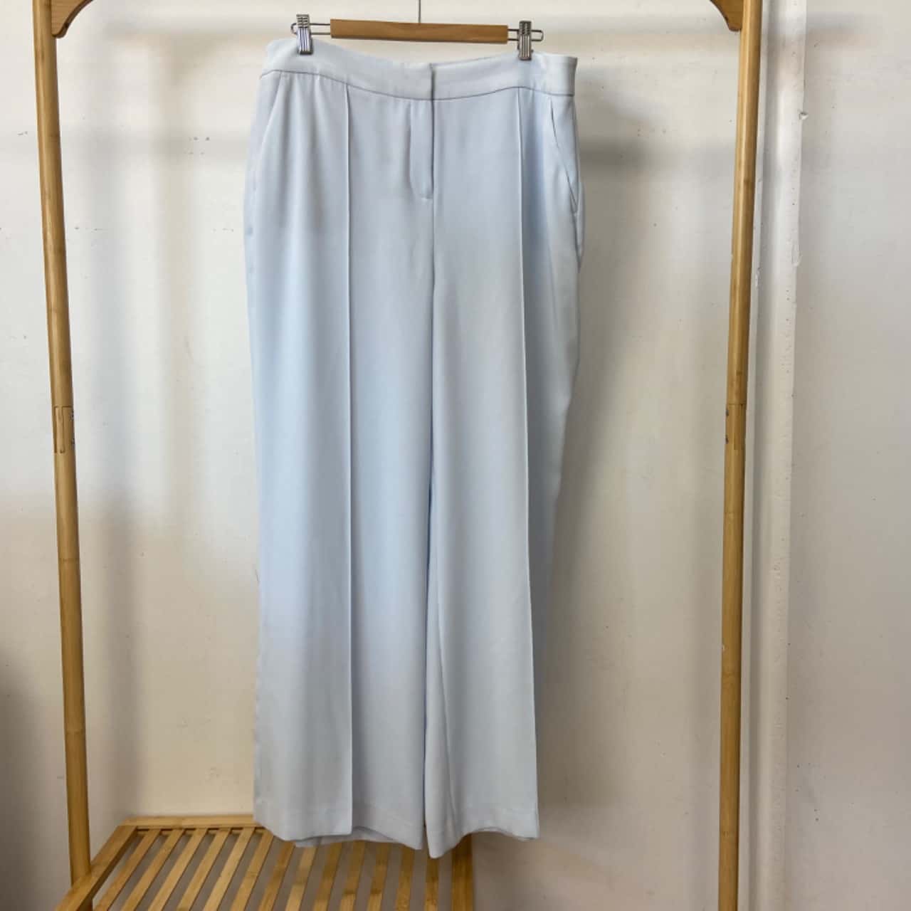 BNWT Basque Womens Size 16 Wide Leg Pants Blue (s)