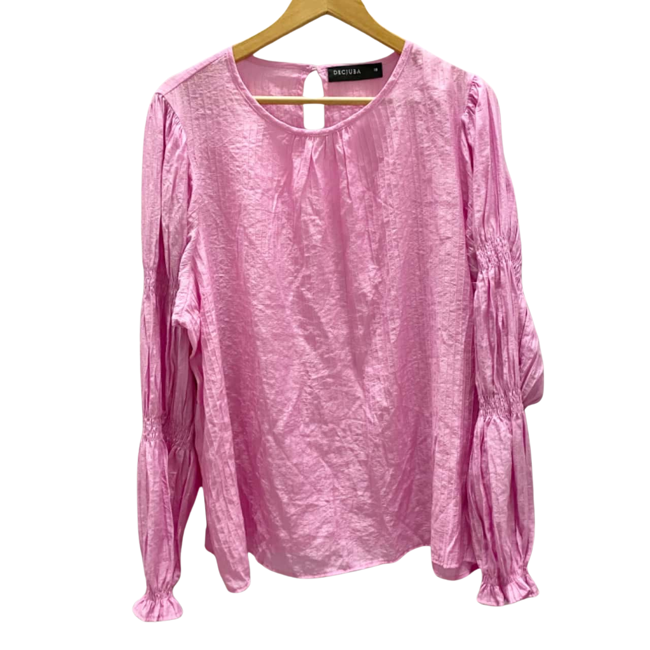 Decjuba Pink Long Sleeve Shirt Size 18
