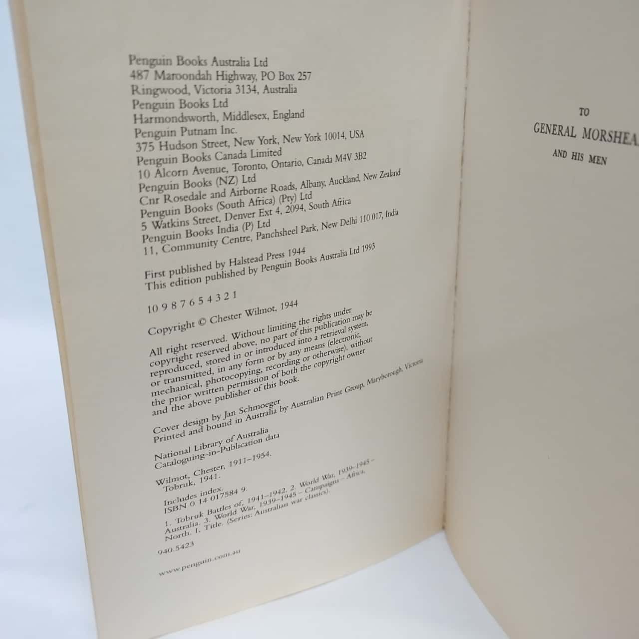 Tobruk 1941, Australian War Classics by Chester Wilmot(s)