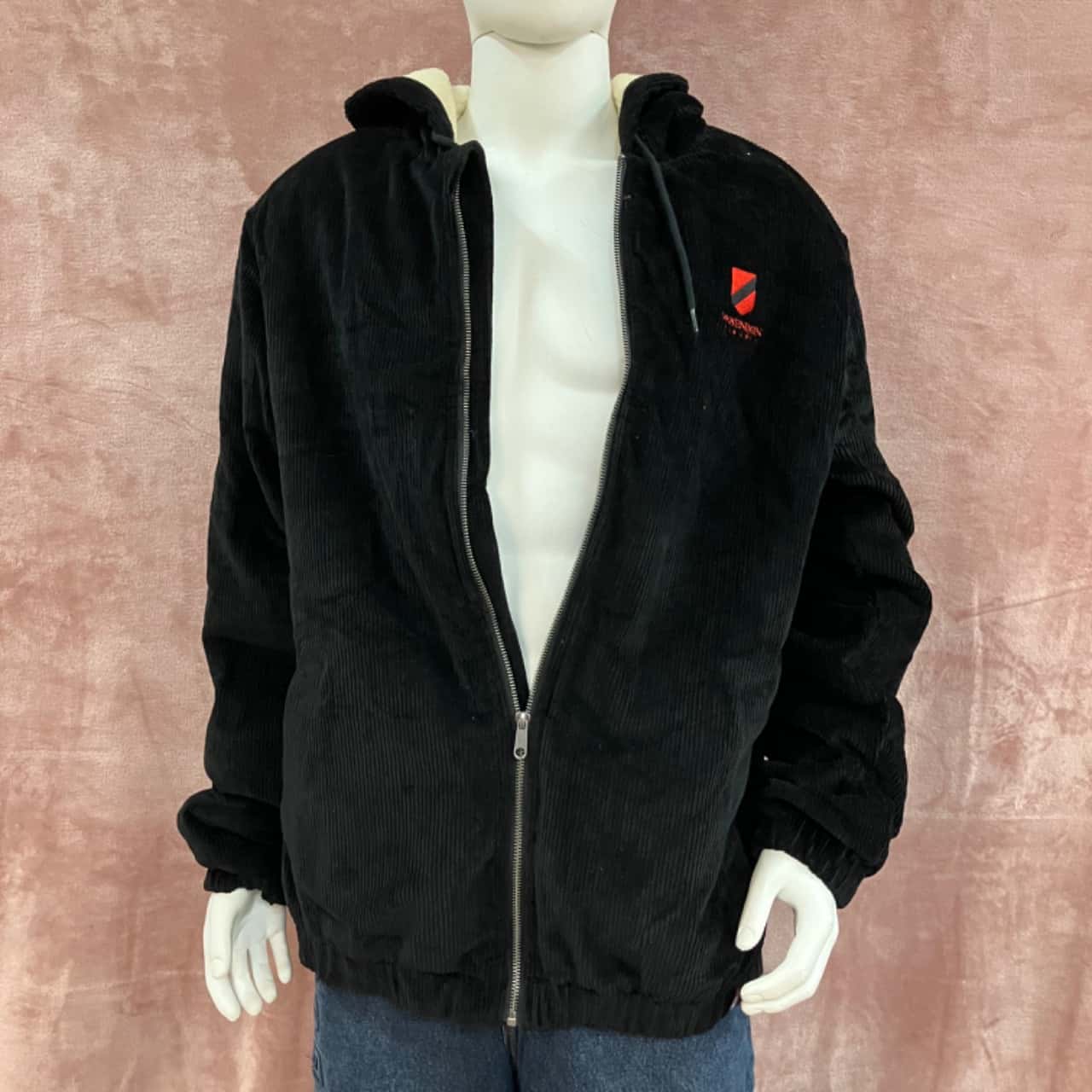 AFL Men's Essendon Bombers Size XL Front Zipper / Hood Corduroy Jacket ...